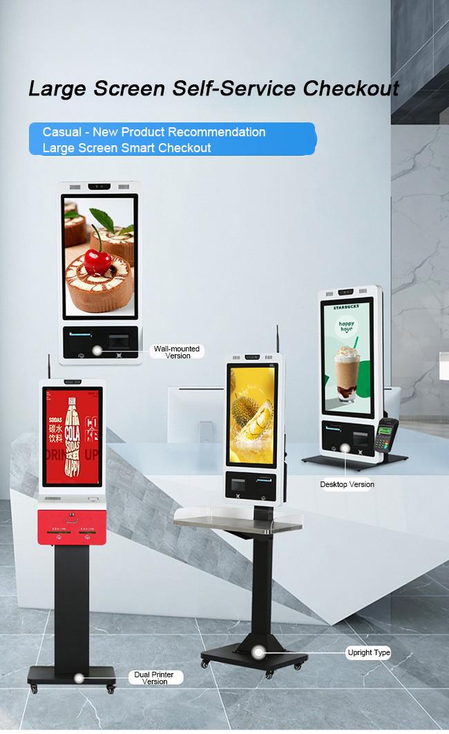 Outdoor self-ordering kiosk in cold climate setting