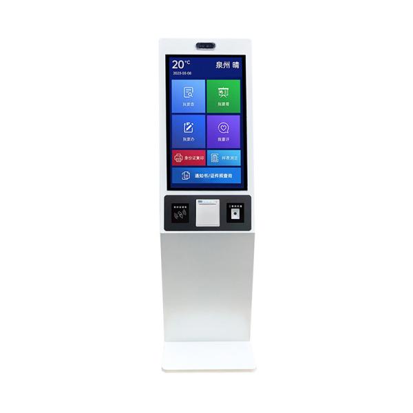 Quality 10 Points AR Fast Food Ordering Kiosks 1920*1080 White 350 Cd/㎡ for sale