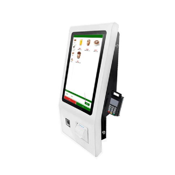 Quality 350 Cd/㎡ Food Ordering Kiosk Machine 27in With Voice Assistance for sale