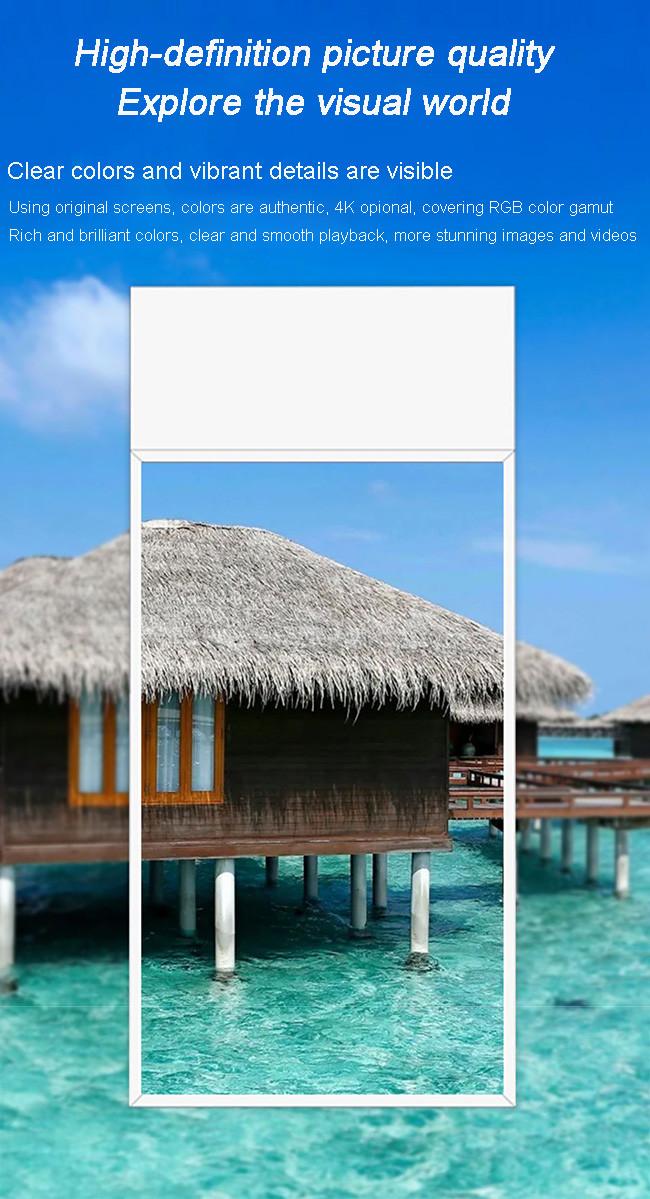 Close-up of ultra-thin LED advertising display