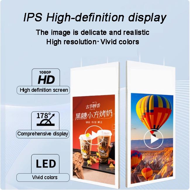 Electronic label NFC smart shelf LCD display side view