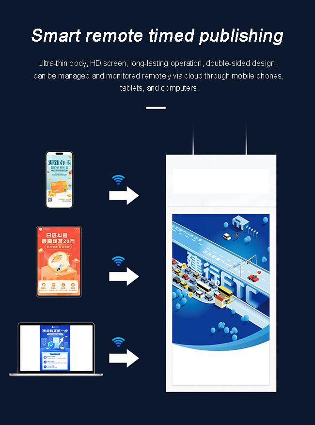 Electronic label NFC smart shelf LCD display close-up