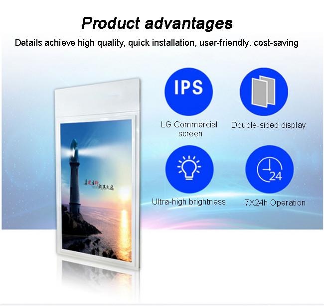 High-brightness LCD display in retail environment
