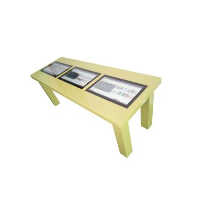 China Free Standing 21.5 Inch Smart Touch Screen Coffee Table Indoor Lcd Interactive for sale