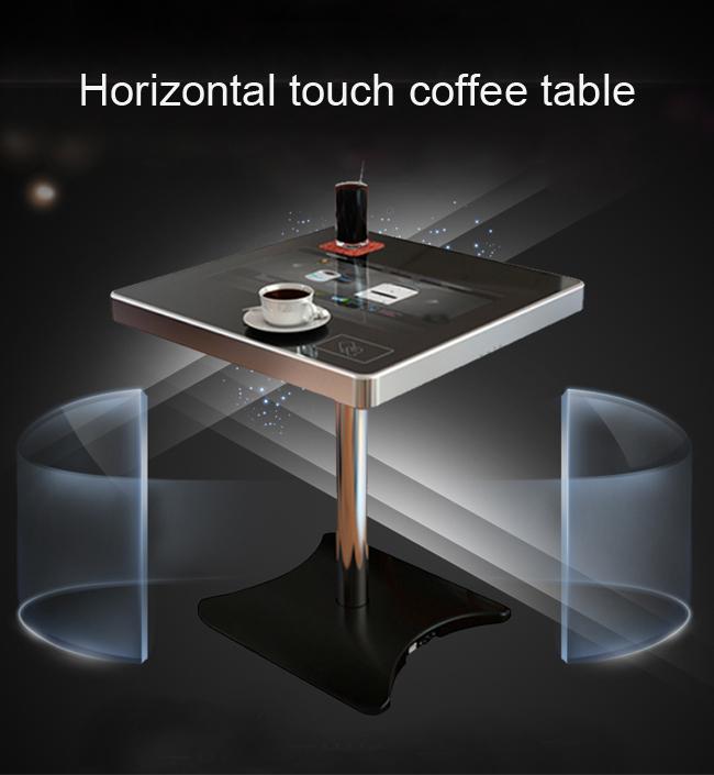 21.5-inch Multimedia Touch Coffee Table in use