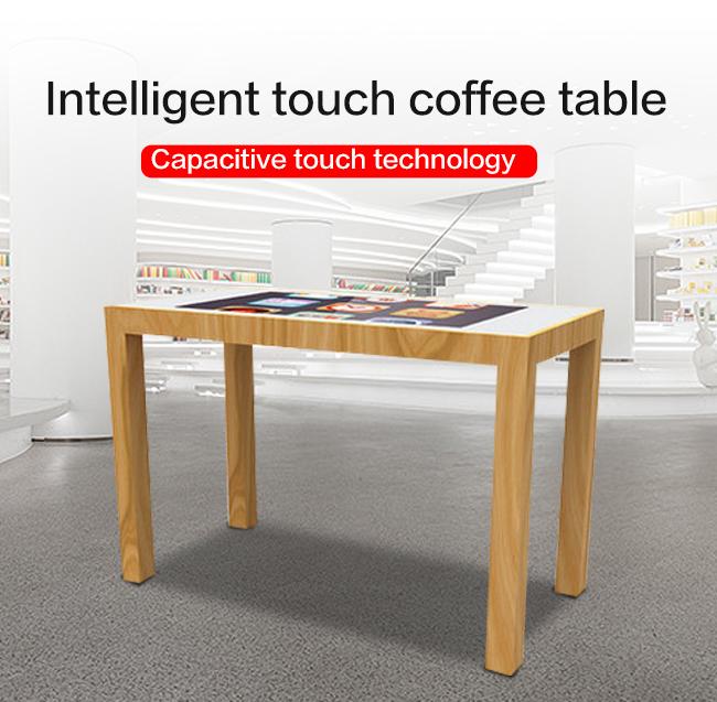 43-inch Solid Wood Smart Capacitive Touch Coffee Table