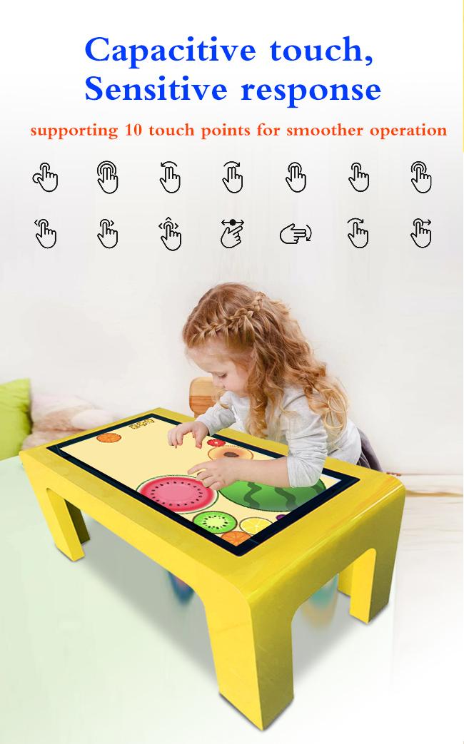 Customizable design options for the touch table