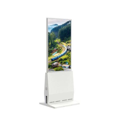 China Multi-Touch Standalone Transparent Signage Display Commercial Clear Digital Display for sale