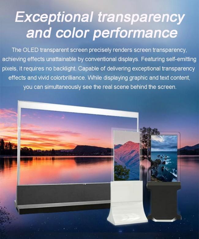 Interactive transparent display in retail environment