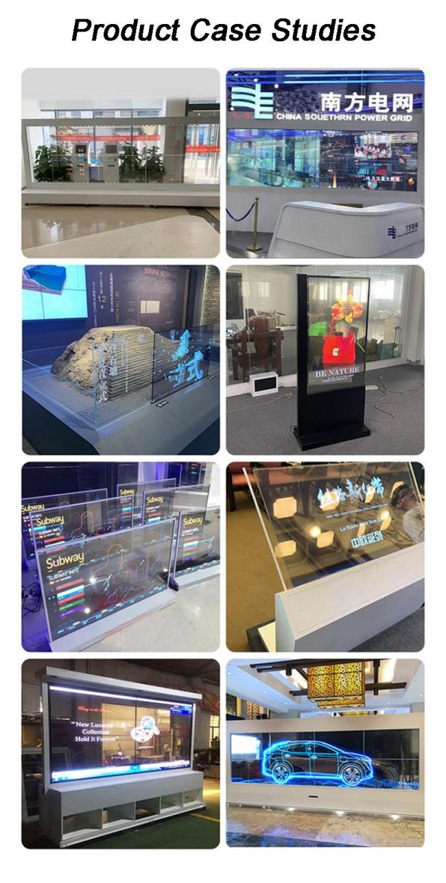 Transparent display integration in smart city application