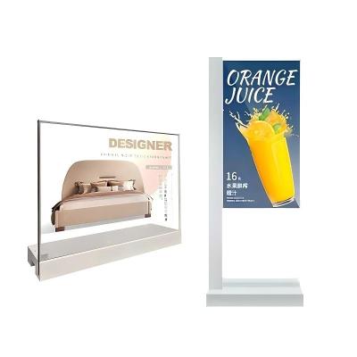 China Exhibitions Transparent OLED Display Double Sided Digital Oled Clear Display for sale