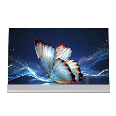 China 77 Inch See Through OLED Display Digital Kiosk With Aluminum Alloy Frame for sale