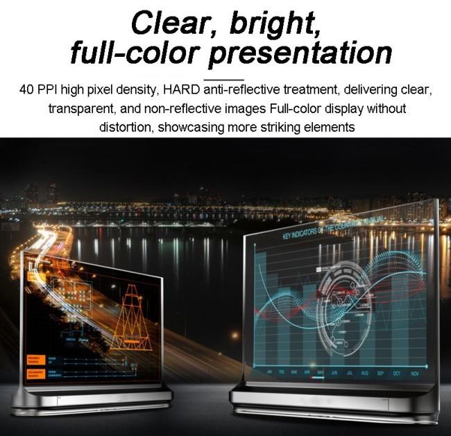 OLED display in automotive showroom application