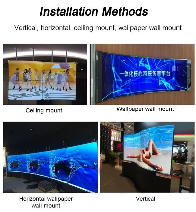 High-end retail application of OLED display