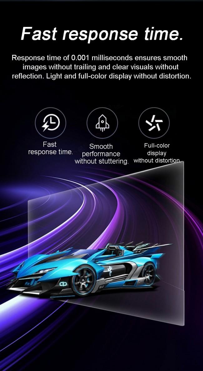 OLED display color performance demonstration