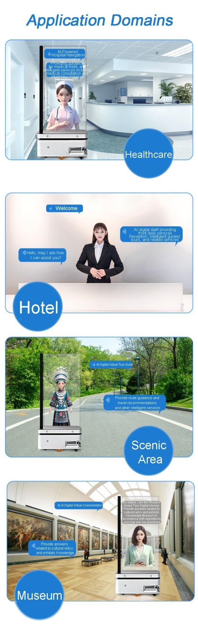 Close-up of transparent display showing vibrant colors