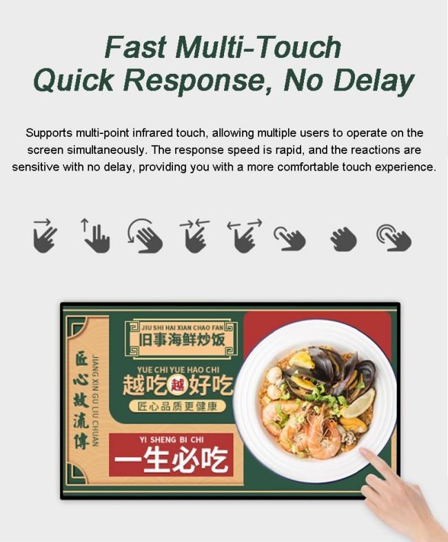 Close-up of touch screen interface