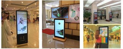 Cina esposizione di parete Digital del contrassegno LCD fissato al muro di 3G WIFI video per il centro commerciale in vendita