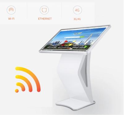 China K Vormvloer die Digitale Signage Auto de Lijnvertoning bevinden zich van de Informatiekiosk Te koop
