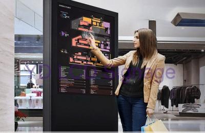 Cina Installazione diritta del touch screen di informazioni del pavimento LCD interattivo del chiosco in vendita