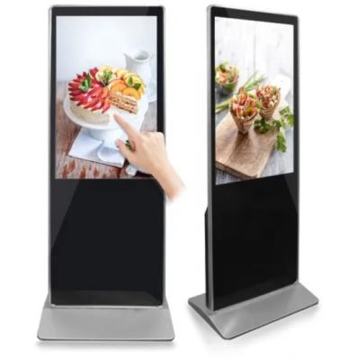 Cina pavimento 55inch che sta chiosco LCD interattivo dell'interno mobile in vendita