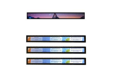 Cina Contrassegno LCD di Digital dell'esposizione dello scaffale, schermo LCD allungato pubblicità commerciale in vendita