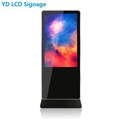 Cina chiosco diritto del touch screen del pavimento 55inch, contrassegno LCD di Digital per la pubblicità del giocatore in vendita
