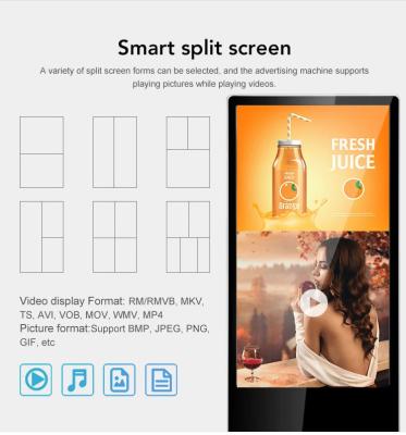 Cina touch screen dell'affissione a cristalli liquidi del cavalletto di androide 43inch/55inch che annuncia il giocatore del visualizzatore digitale per annunciare in vendita