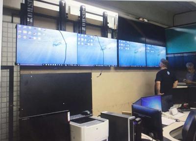 China Vloer die RS232 55“ de Videomuur bevinden zich van 500cd/m2 280W LCD Te koop