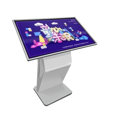 Cina Chiosco LCD del contrassegno di Digital di pubblicità 500cd/m2 del cavalletto di informazioni dell'interno del touch screen in vendita