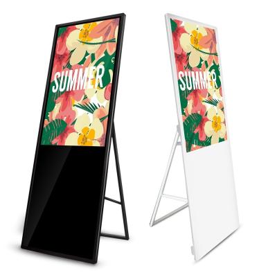 China Populaire binnen 43 Duim Draagbare Uiterst dunne Lcd Affiche Reclamekiosk Te koop