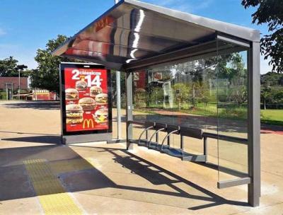 Китай Cost-Effective 55 Inch Outdoor Digital Ads Signage 2500nits Brightness A For Bus Shelter продается