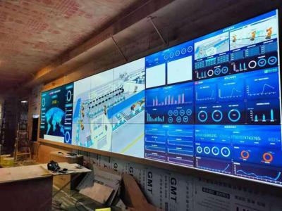 Cina luminosità a 55 pollici dei pidocchi della parete 300 dell'affissione a cristalli liquidi 3x4 dell'incastonatura di 1.7mm video in vendita