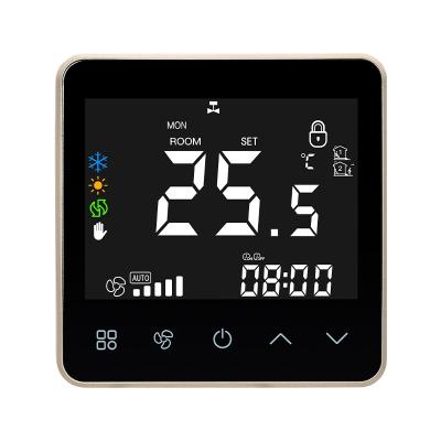 China Smart Wifi Heating And Cooling Thermostat Central Air Conditioner FCU Thermostat Controller for sale