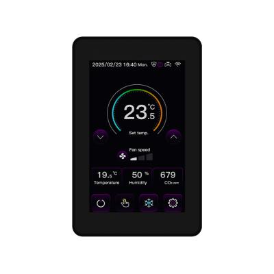 China LCD Color Touchscreen Smart Wifi Thermostat  With Temperature Humidity CO2 Sensor for sale