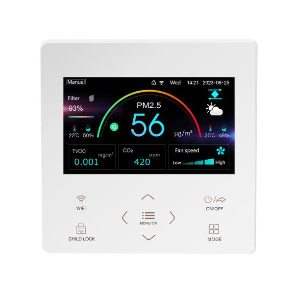 Quality Tuya App Control Smart HVAC Controller For HRV ERV Ventilation System With Remote Management Solution for sale