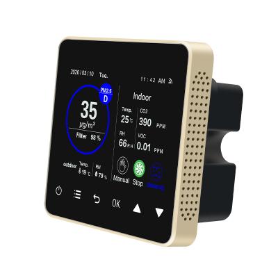 China 4.3 Inch Color Touchscreen Fresh Air Fan Controller with Automatic Fan Speed Control WiFi App Control for sale