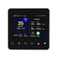 China 4.3 Inch Smart Air Quality Ventilation Controller with App Control Sensor Integration Demand Controlled Ventilation for sale