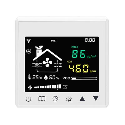 China Smart HVAC Digital Ventilation Controller WiFi APP Remote Control For VOC PM2.5 CO2 Detection for sale
