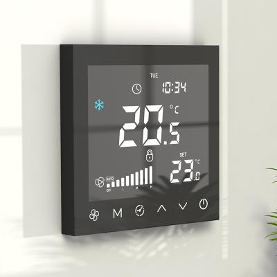 China Commercial Programmable Fan Coil Thermostat Indoor Floor Heating Controller for sale