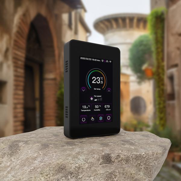 Quality Touch Screen Smart Wifi Thermostat With Temperature Humidity CO2 Monitor for sale