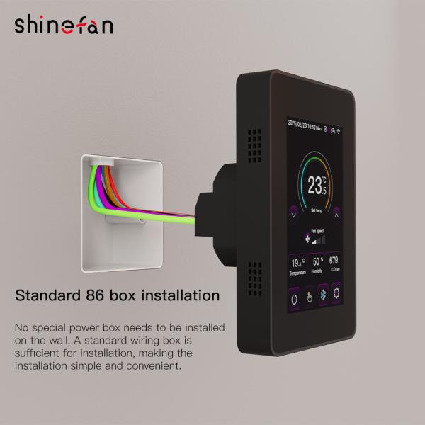 Quality LCD Color Screen Digital Programmable Thermostat Controller For Home Heating Cooling for sale