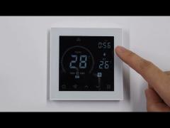 fcu thermostat with heating cooling fan speed control wifi rs485 modbus remote smart controller