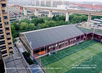 China 3m-60m Width aluminum and PVC white clear span tent for outside sport events for sale