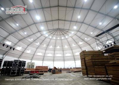 China Large aluminum football stadium polygon sports event tent, outdoor large clear span permanent tennis sport polygon tent for sale