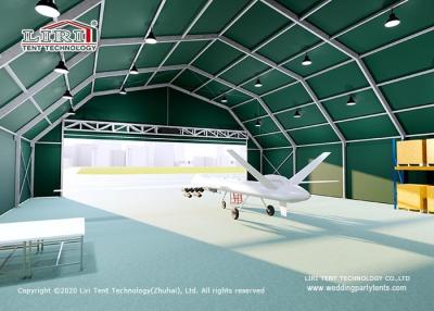 China Customized aircraft tent aluminum structure marquee hangar tent, Hangar 30M Warehouse Helicopter Storage Tent Large hall for sale