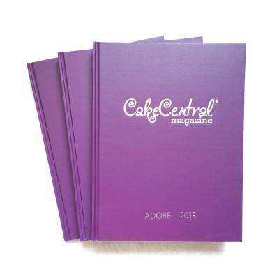 China High Quality Hardcover book printing with embossed silver printing, big size hardcover book printing for sale