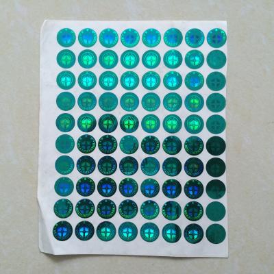 China Anti-fake label, silver hologram label, gold hologram label. color hologram laser label OEM printing for sale