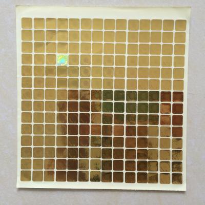 China Gold color hologram sticker printing, silver hologram stickers, Full color 3d hologram label,security custom sticker for sale