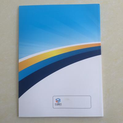 China blue cover book printing, thick book cover printing, color printing menu book, OEM book printing for sale